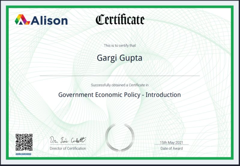 Gargi Gupta on LinkedIn: #alison #economics Gargi Gupta on LinkedIn: #alison #economics