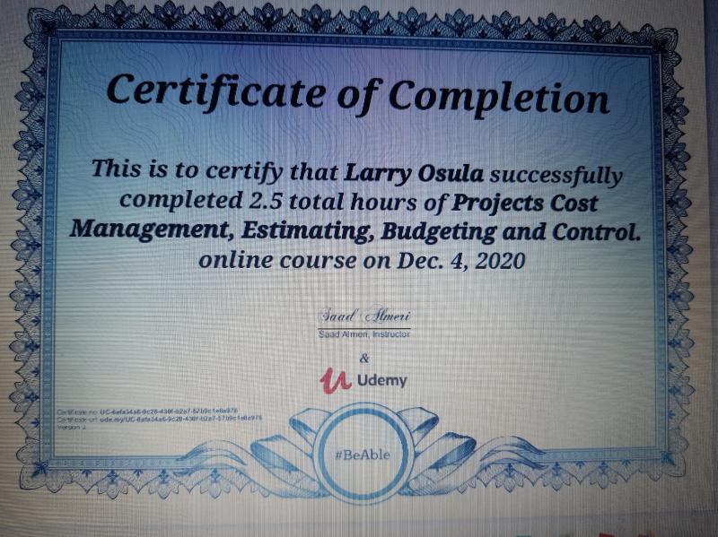 Larry Osula, FCA, ACMA on LinkedIn: #project #udemycourse Larry Osula, FCA, ACMA on LinkedIn: #project #udemycourse
