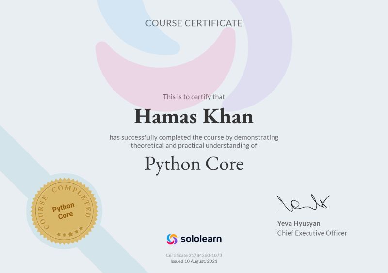 Hamas khan on LinkedIn: #pythonprogramming #python #sololearn # ... Hamas khan on LinkedIn: #pythonprogramming #python #sololearn # ...
