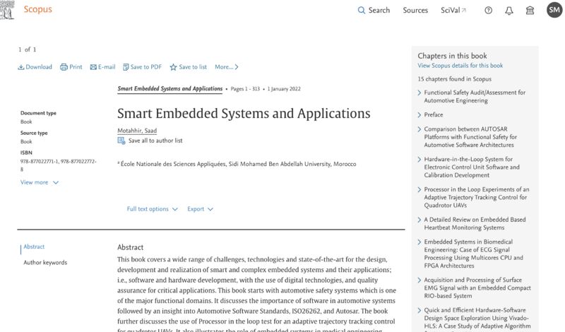 Saad MOTAHHIR, PhD on LinkedIn: Dear Authors of Smart Embedded Systems ... Saad MOTAHHIR, PhD on LinkedIn: Dear Authors of Smart Embedded Systems ...