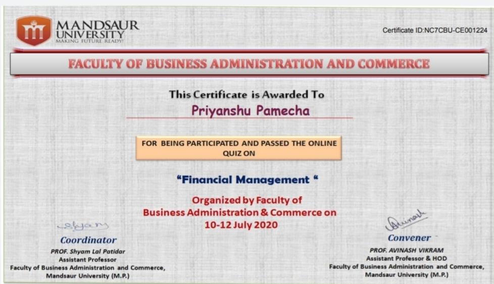Priyanshu Pamecha on LinkedIn: Participated in Quiz on Financial ... Priyanshu Pamecha on LinkedIn: Participated in Quiz on Financial ...