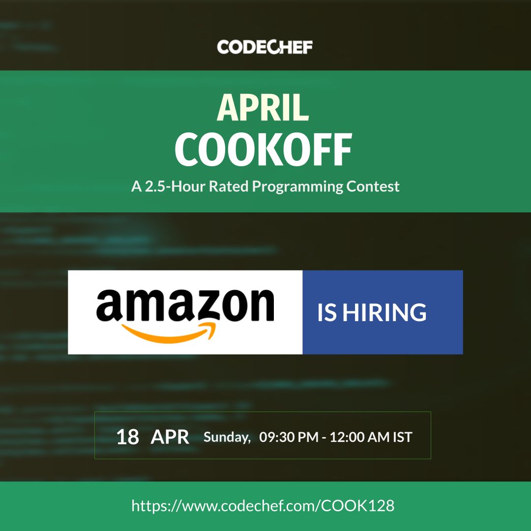 CodeChef on LinkedIn: #programming #coding #contest CodeChef on LinkedIn: #programming #coding #contest