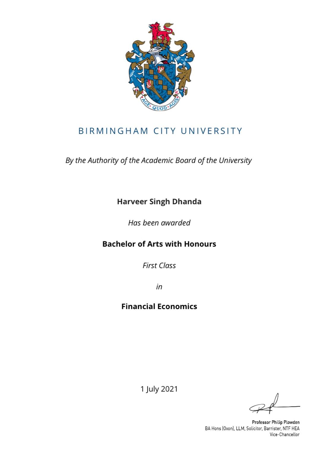 Harveer S. on LinkedIn: After 3 years, finally graduating with a first ... Harveer S. on LinkedIn: After 3 years, finally graduating with a first ...