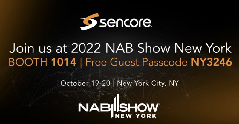 Sencore on LinkedIn: NAB Show New York kicks off tomorrow, make sure ... Sencore on LinkedIn: NAB Show New York kicks off tomorrow, make sure ...