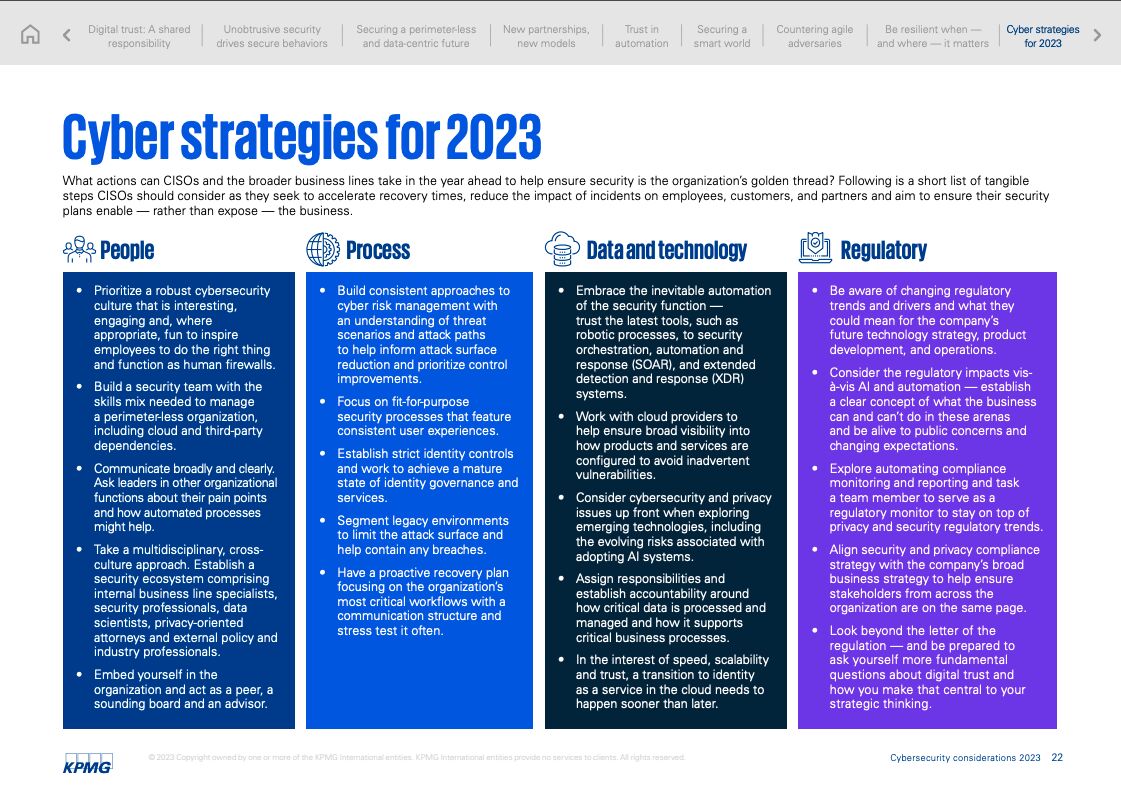 Emmanuel Adeoye on LinkedIn: KPMG's 2023 cybersecurity consideration is ... Emmanuel Adeoye on LinkedIn: KPMG's 2023 cybersecurity consideration is ...