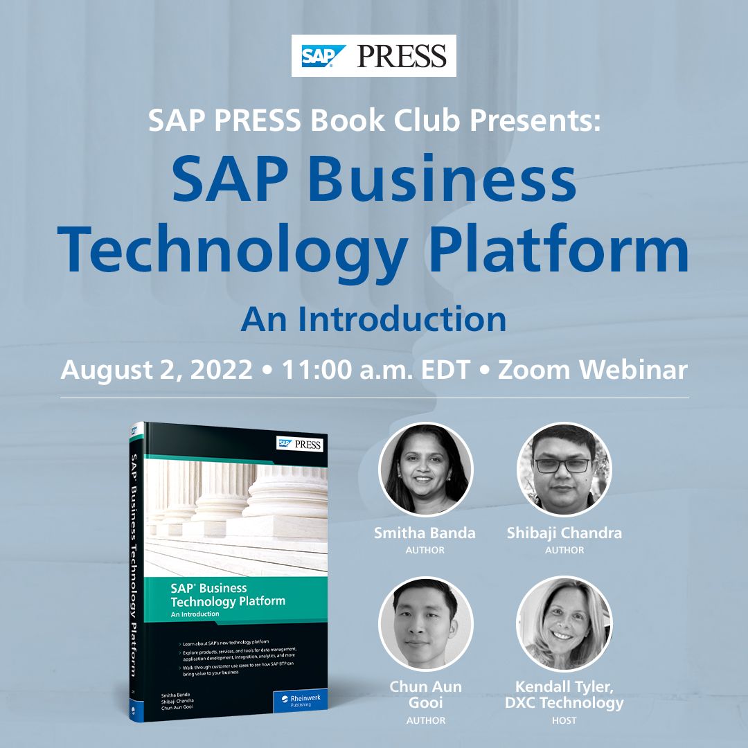 SAP PRESS Book Club on LinkedIn: Tomorrow is our SAP BTP book club Q&A ... SAP PRESS Book Club on LinkedIn: Tomorrow is our SAP BTP book club Q&A ...