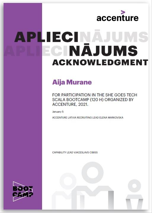 Aija Murāne on LinkedIn: 80h She Goes Tech Scala + 120h Scala bootcamp ... Aija Murāne on LinkedIn: 80h She Goes Tech Scala + 120h Scala bootcamp ...