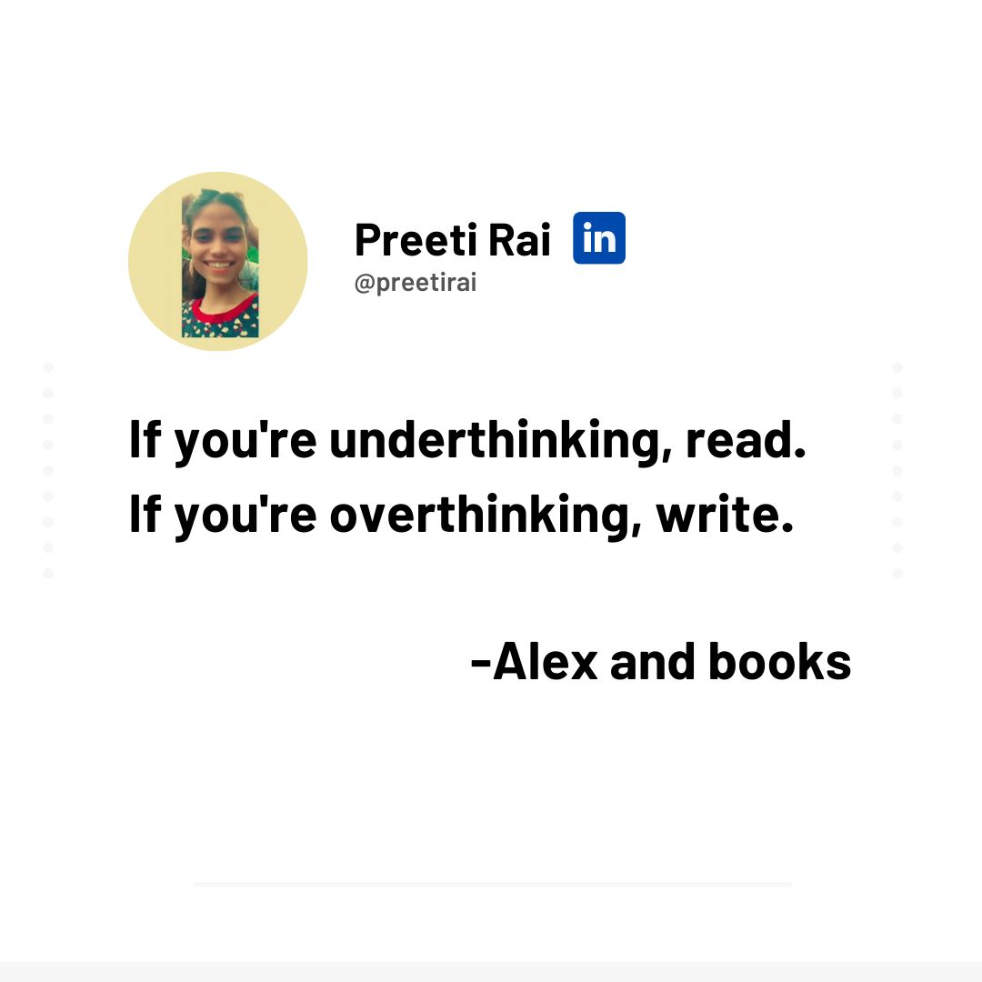 Preeti Rai on LinkedIn: #positivemindset #corporateculture #writing # ... Preeti Rai on LinkedIn: #positivemindset #corporateculture #writing # ...