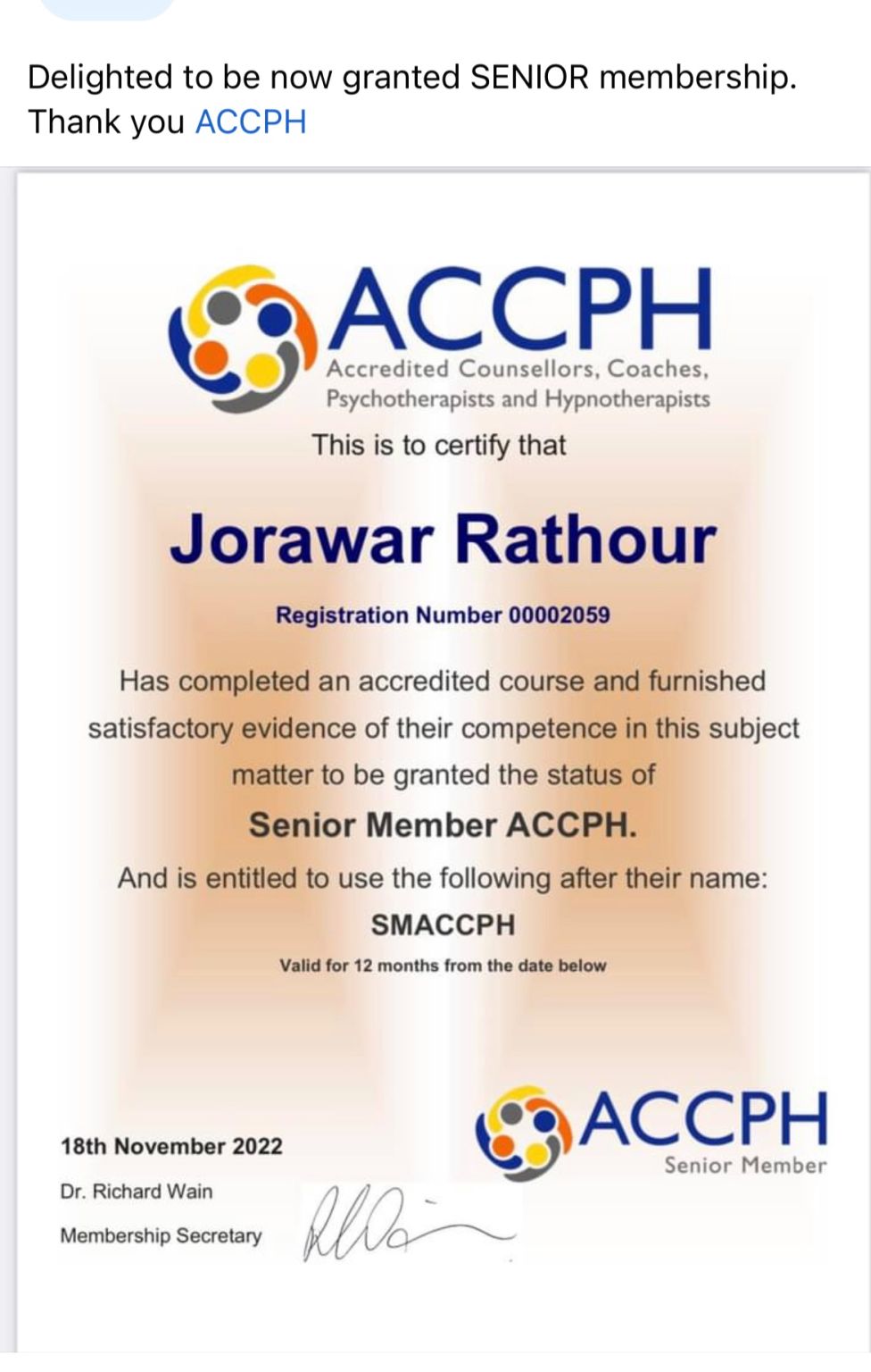 Jorawar Singh Rathour on LinkedIn: #accph Jorawar Singh Rathour on LinkedIn: #accph