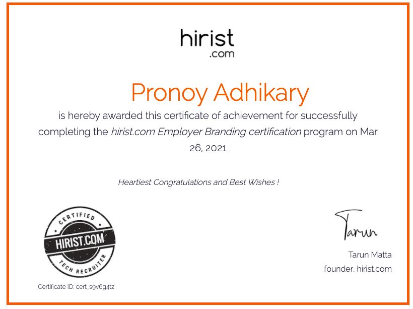 Pronoy Adhikary on LinkedIn: hirist.com Tarun Matta I just wanted to ... Pronoy Adhikary on LinkedIn: hirist.com Tarun Matta I just wanted to ...