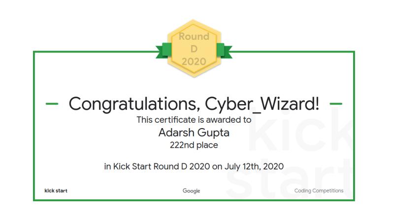 Adarsh Gupta on LinkedIn: #kickstart #google #problemsolving # ... Adarsh Gupta on LinkedIn: #kickstart #google #problemsolving # ...