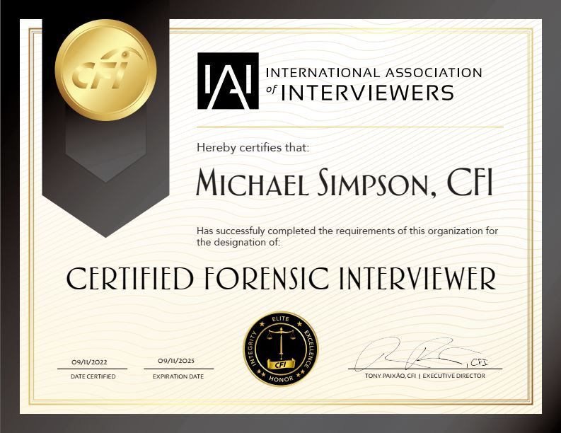 Michael Simpson, LPC, CFI on LinkedIn: #elite #iai #cfi | 24 comments Michael Simpson, LPC, CFI on LinkedIn: #elite #iai #cfi | 24 comments