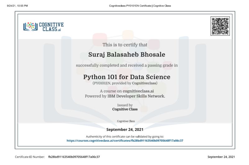 Suraj Bhosale on LinkedIn: #python #dataanalysis #datascience #ibm # ... Suraj Bhosale on LinkedIn: #python #dataanalysis #datascience #ibm # ...