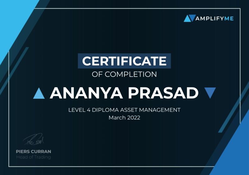 Ananya Prasad on LinkedIn: Back in March, I received a Level 4 Diploma ... Ananya Prasad on LinkedIn: Back in March, I received a Level 4 Diploma ...