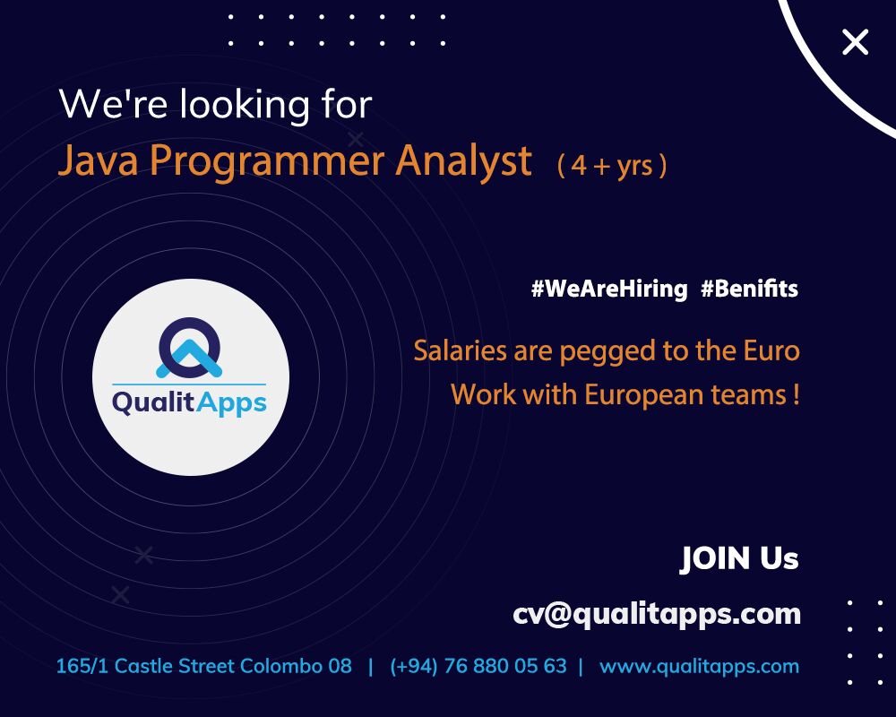 QualitApps on LinkedIn: #javadeveloper #javaprogramming QualitApps on LinkedIn: #javadeveloper #javaprogramming
