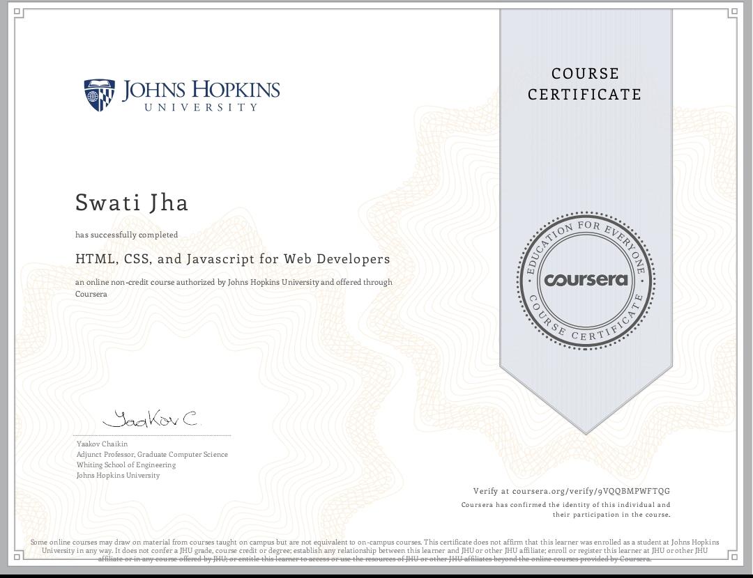 Swati Jha on LinkedIn: #webdeveloper #html #css #javascript # ... Swati Jha on LinkedIn: #webdeveloper #html #css #javascript # ...