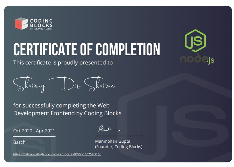 Sharang Dev Sharma on LinkedIn: #coding #javascript #programming # ... Sharang Dev Sharma on LinkedIn: #coding #javascript #programming # ...