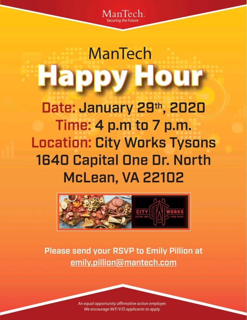 Tony Vargas on LinkedIn: ManTech Networking Happy Hour Tony Vargas on LinkedIn: ManTech Networking Happy Hour