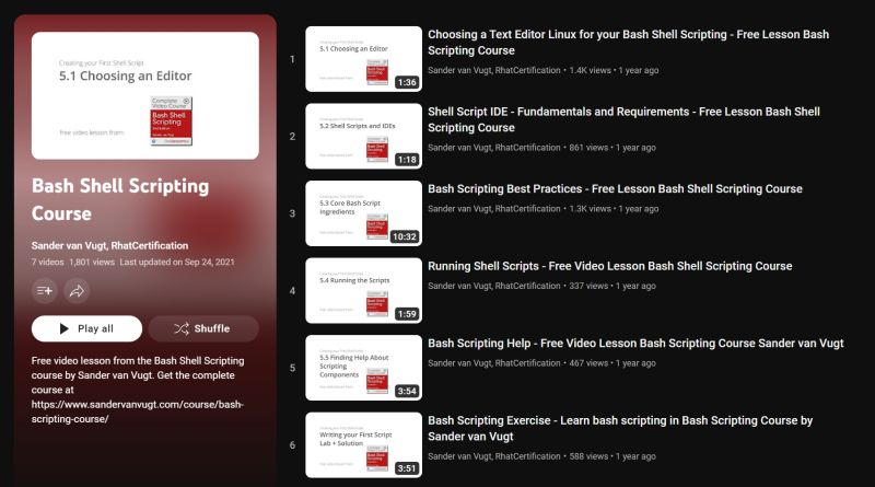 Sander Van Vugt on LinkedIn: #bash #automatization #bashscripting Sander Van Vugt on LinkedIn: #bash #automatization #bashscripting