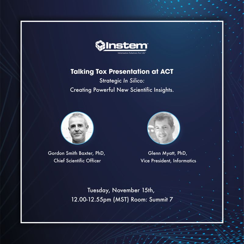 Pete Dugan on LinkedIn: Instem at ACT 2022 Pete Dugan on LinkedIn: Instem at ACT 2022