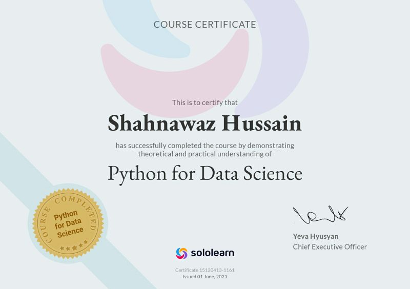 Shahnawaz Hussain on LinkedIn: #python #sololearn #datascience Shahnawaz Hussain on LinkedIn: #python #sololearn #datascience