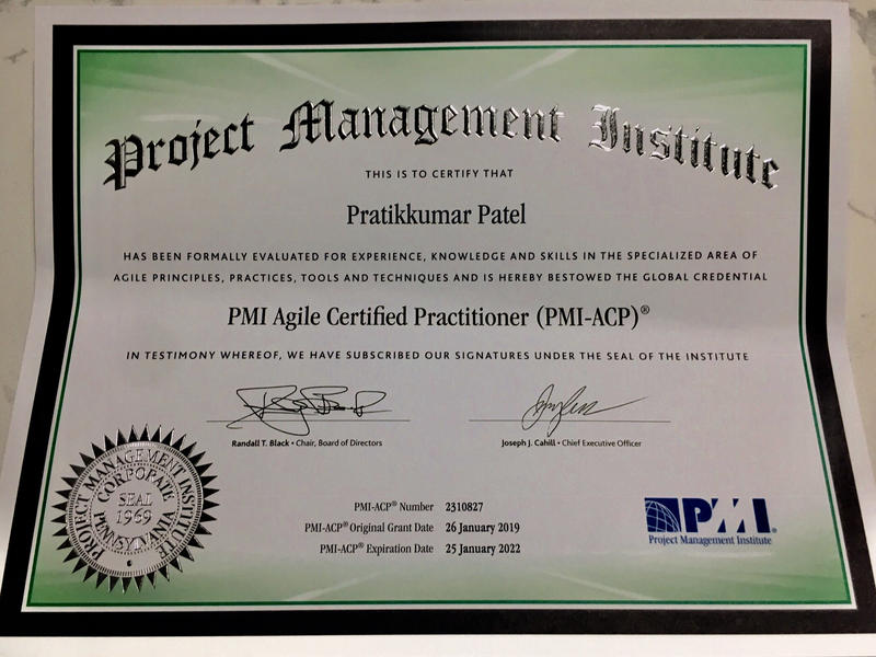 Pratik Patel on LinkedIn: PMI ACP... boom Pratik Patel on LinkedIn: PMI ACP... boom