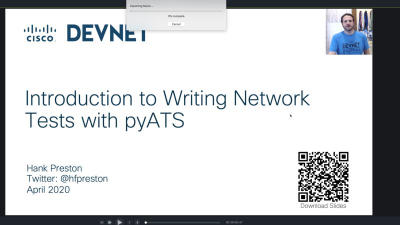 Hank Preston on LinkedIn: #pycon2020 #pyats #netdevops Hank Preston on LinkedIn: #pycon2020 #pyats #netdevops