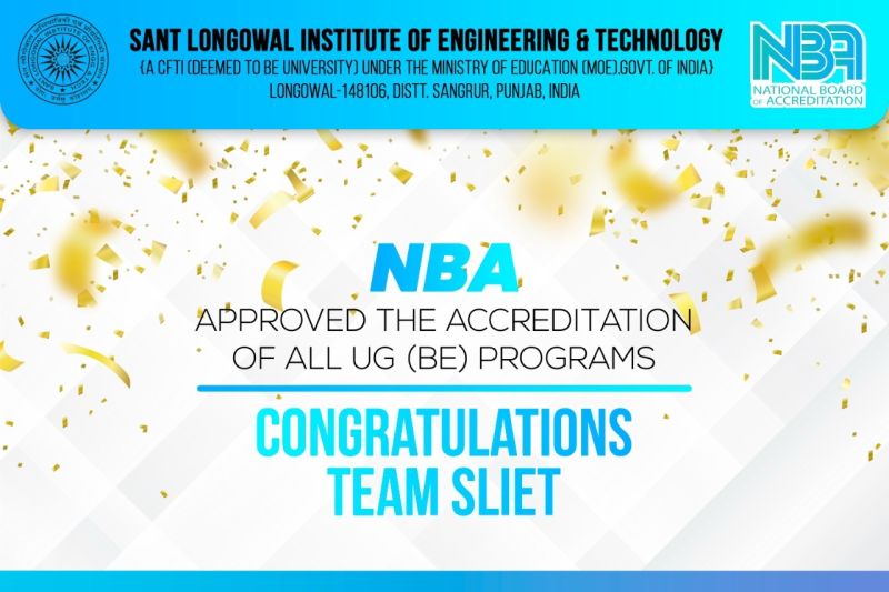 Sant Longowal Institute of Engineering and Technology posted on LinkedIn Sant Longowal Institute of Engineering and Technology posted on LinkedIn