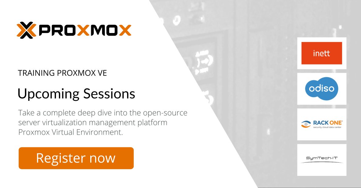 Proxmox Server Solutions on LinkedIn: Proxmox VE Training Courses Proxmox Server Solutions on LinkedIn: Proxmox VE Training Courses