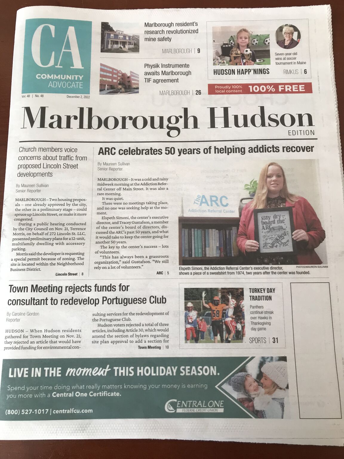 Elsbeth Simoni on LinkedIn: ARC made the front page of local paper:) Elsbeth Simoni on LinkedIn: ARC made the front page of local paper:)