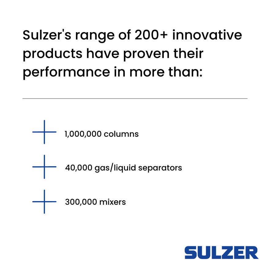 Sulzer Chemtech on LinkedIn: #sulzer #sulzerchemtech #innovation # ... Sulzer Chemtech on LinkedIn: #sulzer #sulzerchemtech #innovation # ...