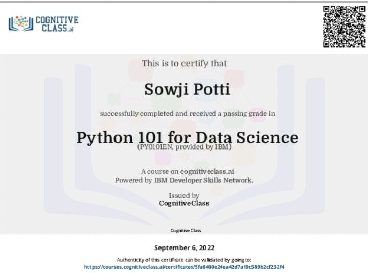 Sowjanya Potti on LinkedIn: #python Sowjanya Potti on LinkedIn: #python
