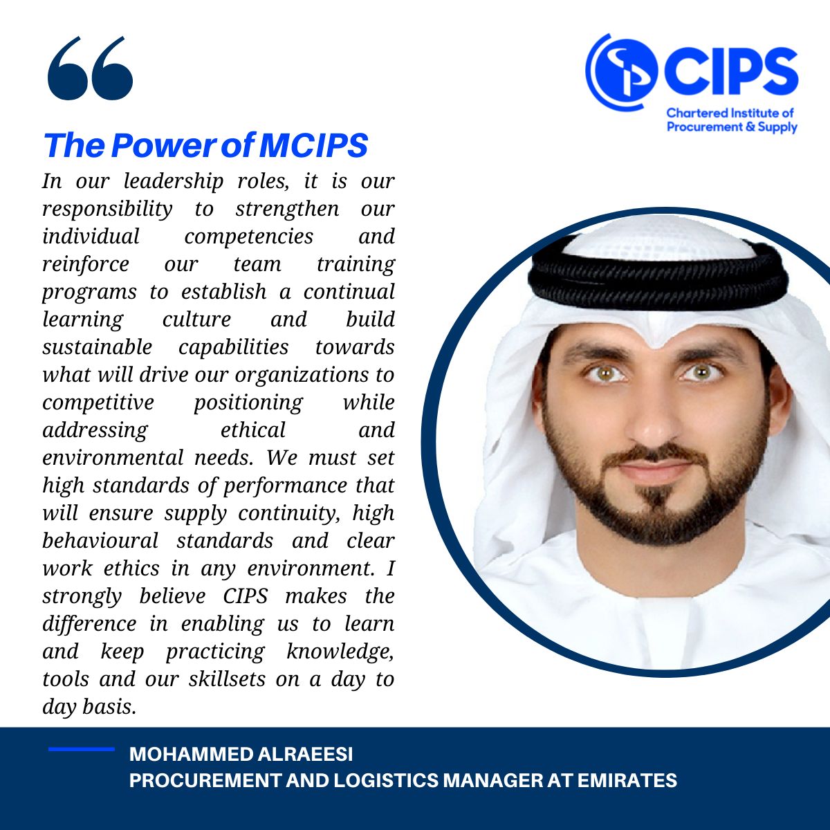 Mohammed Alraeesi, MCIPS on LinkedIn: #mcips Mohammed Alraeesi, MCIPS on LinkedIn: #mcips