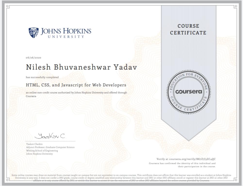 Nilesh Yadav on LinkedIn: #webdevelopment #html #css #javascript Nilesh Yadav on LinkedIn: #webdevelopment #html #css #javascript
