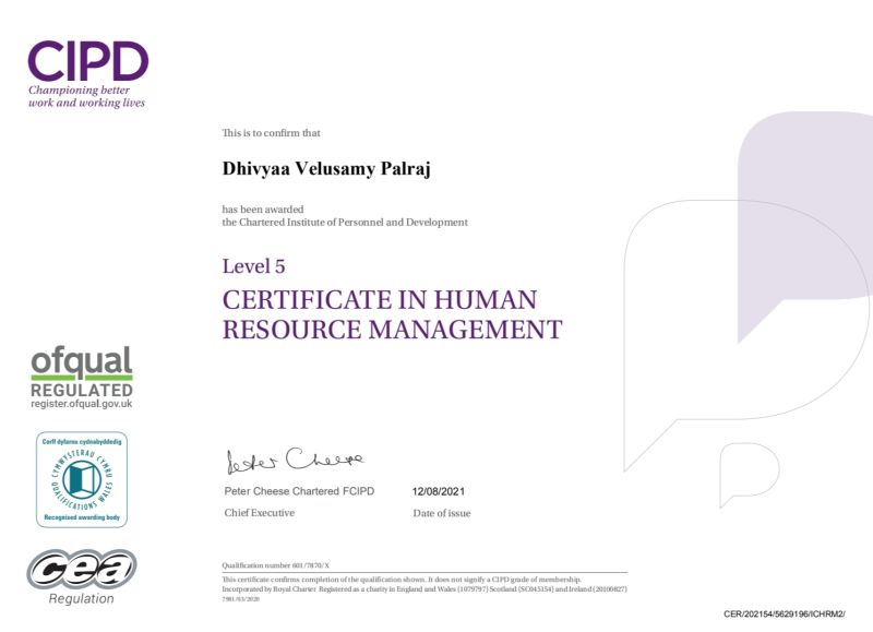 Dhivyaa VP (Assoc CIPD) on LinkedIn: #cipd #nationalcollegeofireland # ... Dhivyaa VP (Assoc CIPD) on LinkedIn: #cipd #nationalcollegeofireland # ...