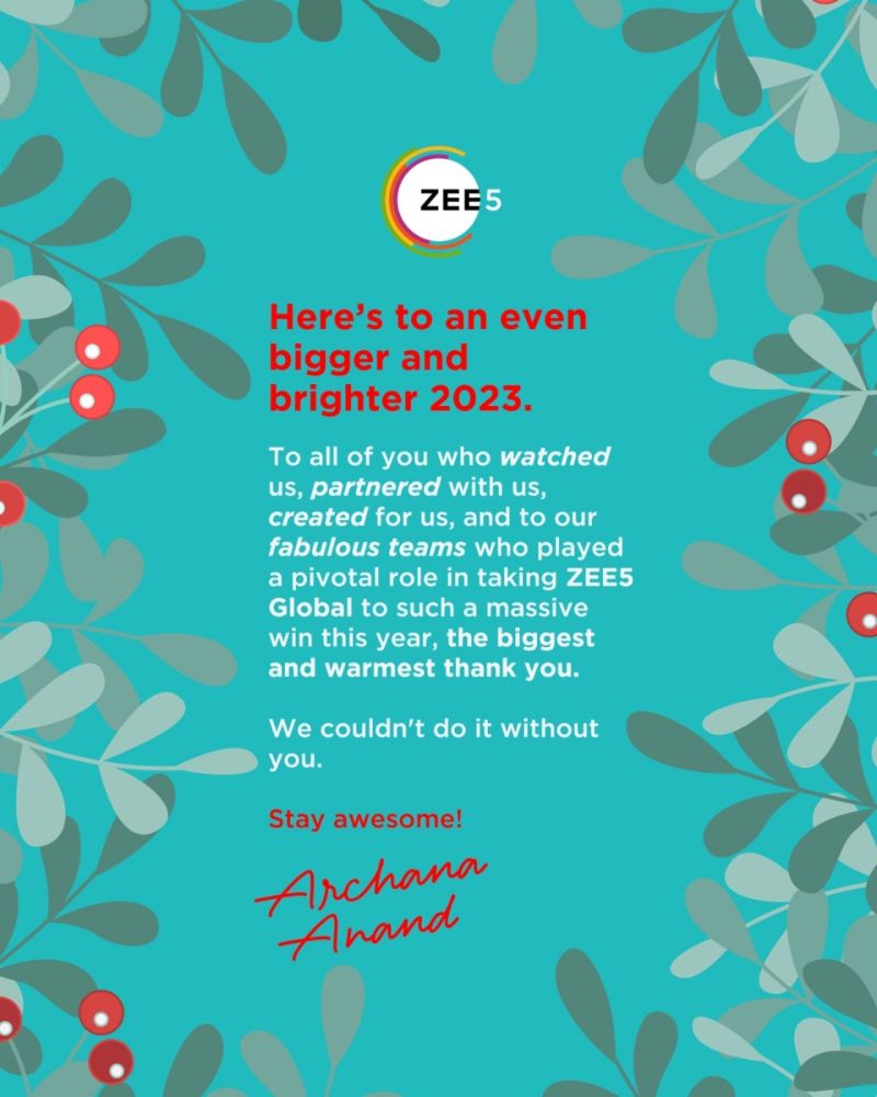 Archana Anand on LinkedIn: ZEE5 Global | 16 comments Archana Anand on LinkedIn: ZEE5 Global | 16 comments