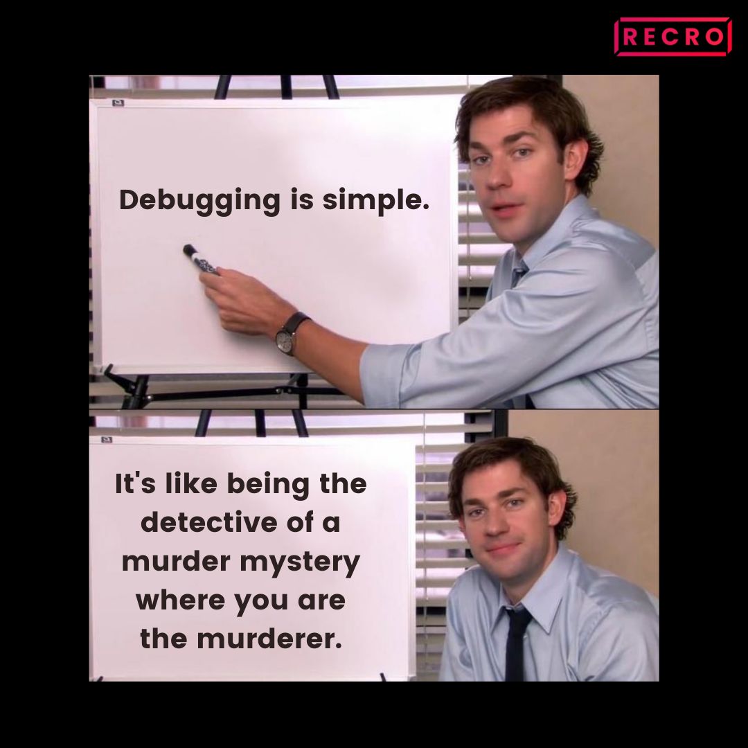 Recro on LinkedIn: #coding #programming #debugging #developers #recro Recro on LinkedIn: #coding #programming #debugging #developers #recro