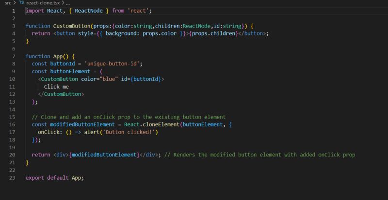 Mulugeta Adamu on LinkedIn: React.cloneElement is a method in the React ... Mulugeta Adamu on LinkedIn: React.cloneElement is a method in the React ...