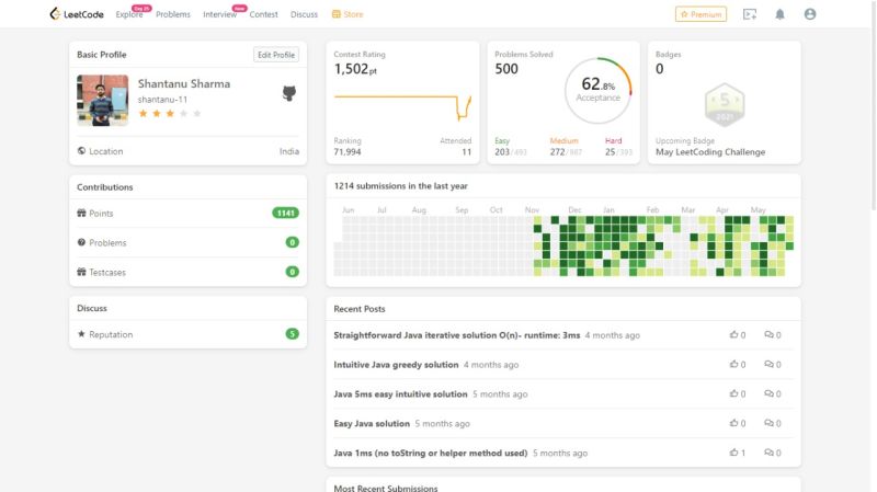 Shantanu Sharma on LinkedIn: #leetcode #problemsolving #javaprogramming ... Shantanu Sharma on LinkedIn: #leetcode #problemsolving #javaprogramming ...