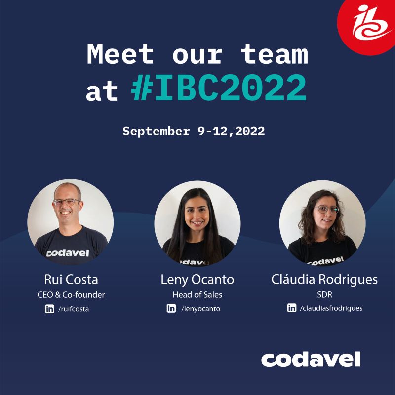 Codavel on LinkedIn: #codavel #ibc #ibc2022 #amsterdam Codavel on LinkedIn: #codavel #ibc #ibc2022 #amsterdam