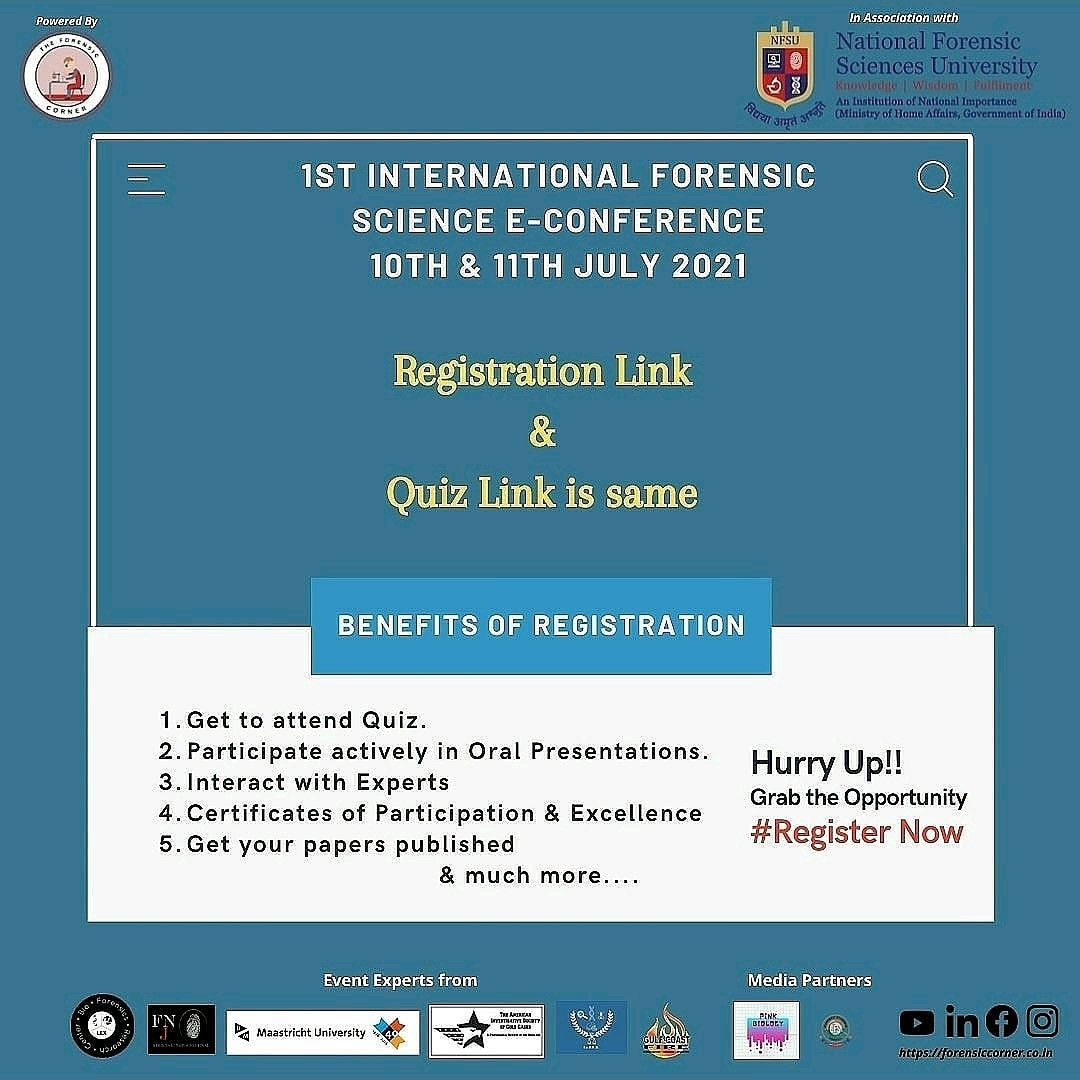 INDIAN FORENSIC STUDENTS COUNCIL on LinkedIn: #conference #webinar # ... INDIAN FORENSIC STUDENTS COUNCIL on LinkedIn: #conference #webinar # ...