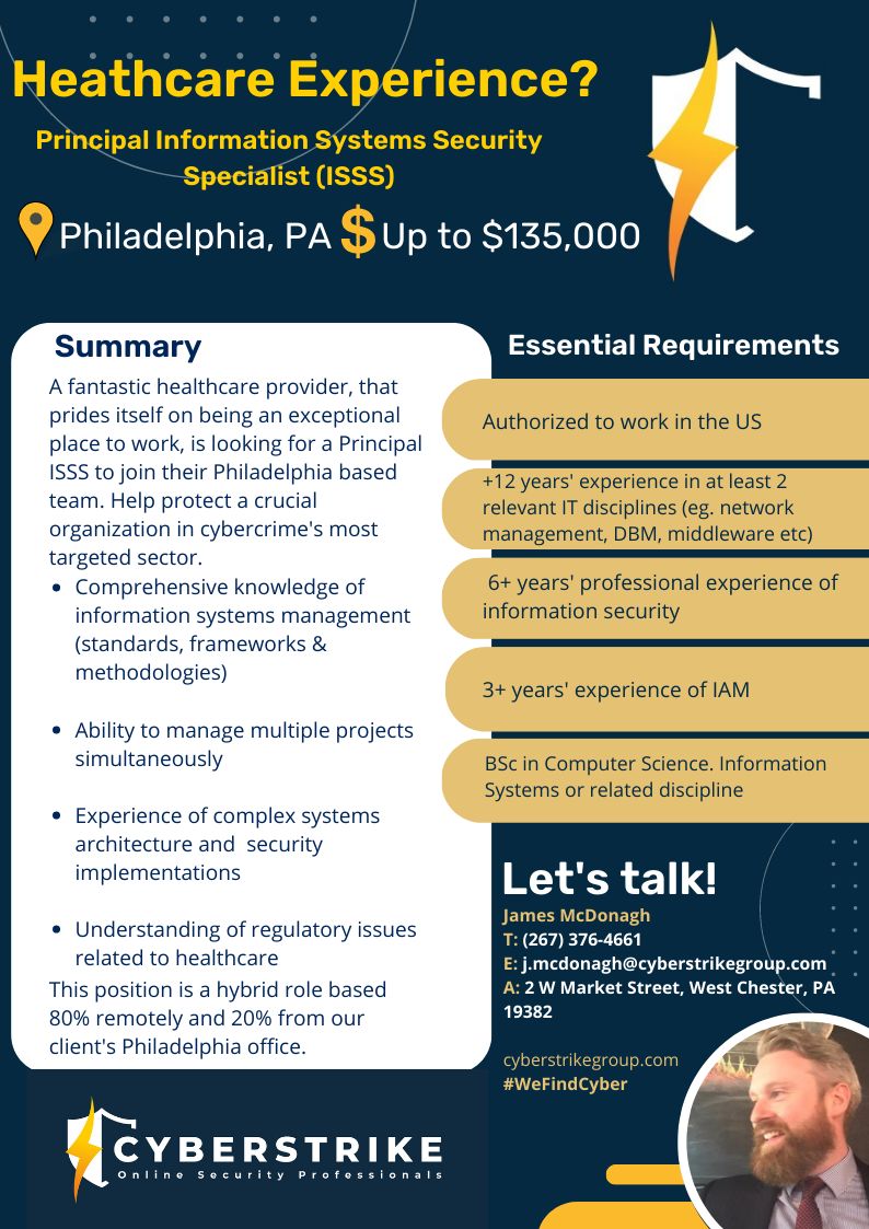 James McDonagh on LinkedIn: #healthcare #cyber #cybersecurity # ... James McDonagh on LinkedIn: #healthcare #cyber #cybersecurity # ...
