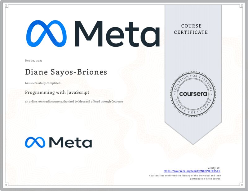 Diane Sayos-Briones on LinkedIn: #javascript #programming #womenintech ... Diane Sayos-Briones on LinkedIn: #javascript #programming #womenintech ...