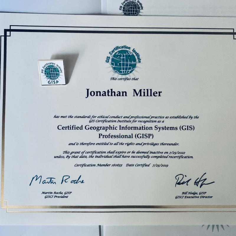 Jonathan Miller, AICP, GISP on LinkedIn: #gisp Jonathan Miller, AICP, GISP on LinkedIn: #gisp