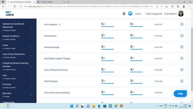 SyamalaDevi chandana on LinkedIn: #day #30daysofcodechallenge # ... SyamalaDevi chandana on LinkedIn: #day #30daysofcodechallenge # ...