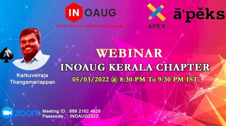 Karkuvelraja Thangamariappan on LinkedIn: #oracle #orclapex # ... Karkuvelraja Thangamariappan on LinkedIn: #oracle #orclapex # ...