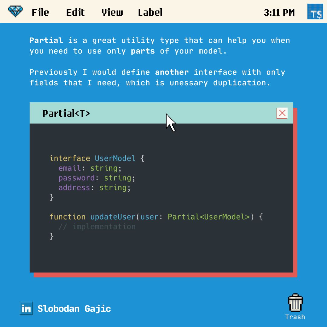 Smit Vora on LinkedIn: #partial #typescript Smit Vora on LinkedIn: #partial #typescript