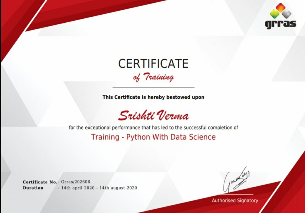 Srishti Verma on LinkedIn: #datascience #python Srishti Verma on LinkedIn: #datascience #python
