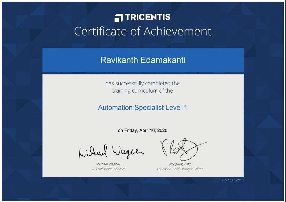 Ravikanth Reddy on LinkedIn: #tricentis #tosca #automationtesting # ... Ravikanth Reddy on LinkedIn: #tricentis #tosca #automationtesting # ...