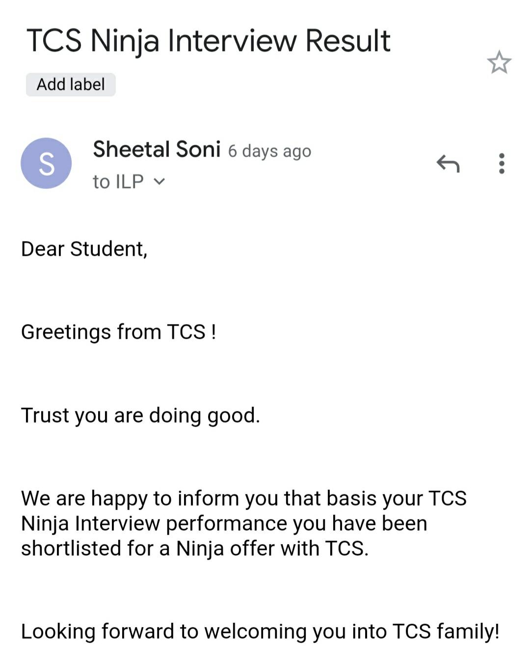 Binit Kumar on LinkedIn: #tcs | 14 comments Binit Kumar on LinkedIn: #tcs | 14 comments